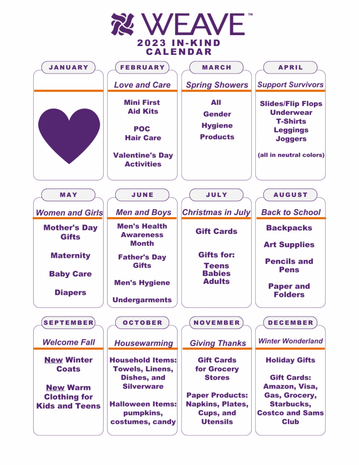 WEAVE Wish Lists - WEAVE, Inc.